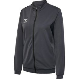 Hummel Trainingsjacke "Hmlauthentic Pl Zip Jacket Woman" in Grau | Gr.: M