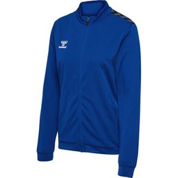 Hummel Trainingsjacke "Hmlauthentic Pl Zip Jacket Woman" in Blau | Gr.: XL