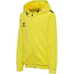 Hummel Kinder Trainingsjacke "Hmlauthentic Pl Zip Hoodie Kids" in Gelb | Gr.: 152