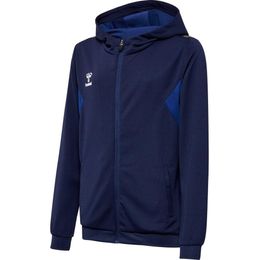 Hummel Kinder Trainingsjacke "Hmlauthentic Pl Zip Hoodie Kids" in Blau | Gr.: 128
