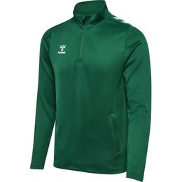 Hummel Trainingsjacke "Hmlcore Xk Half Zip Poly Sweat" in Grün | Gr.: XXL