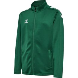 Hummel Kinder Trainingsjacke "Hmlcore Xk Poly Zip Sweat Kids" in Grün | Gr.: 140