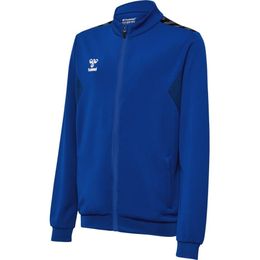 Hummel Kinder Trainingsjacke "Hmlauthentic Pl Zip Jacket Kids" in Blau | Gr.: 128