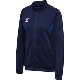 Hummel Trainingsjacke "Hmlauthentic Pl Zip Jacket Woman" in Blau | Gr.: XS