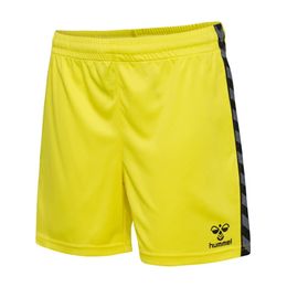 Hummel Kinder Short "Hmlauthentic Pl Shorts Kids" in Gelb | Gr.: 152