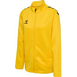 Hummel Trainingsjacke "Hmlcore Xk Poly Zip Sweat Woman" in Gelb | Gr.: XL