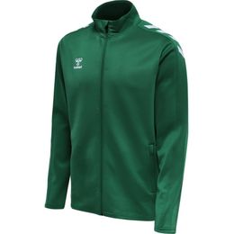 Hummel Trainingsjacke "Hmlcore Xk Poly Zip Sweat" in Grün | Gr.: XL