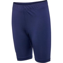 Hummel Kinder Leggings "Hmlbl Essential Short Tights Kids" in Blau | Gr.: 140