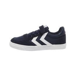 Hummel Kinder Sneaker "Slimmer Stadil Low Jr" in Blau | Gr.: 34