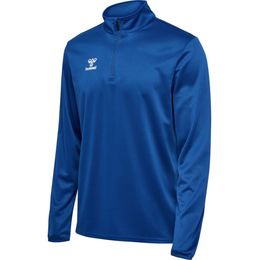 Hummel Trainingsjacke "Hmlessential Half-Zip" in Blau | Gr.: L