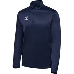 Hummel Trainingsjacke "Hmlessential Half-Zip" in Blau | Gr.: 3XL