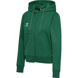 Hummel Trainingsjacke "Hmlgo 2.0 Zip Hoodie Woman" in Grün | Gr.: XS