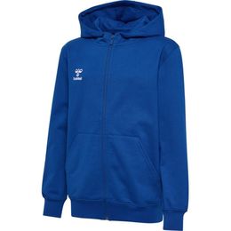 Hummel Kinder Trainingsjacke "Hmlgo 2.0 Zip Hoodie Kids" in Blau | Gr.: 128