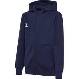 Hummel Kinder Trainingsjacke "Hmlgo 2.0 Zip Hoodie Kids" in Blau | Gr.: 116