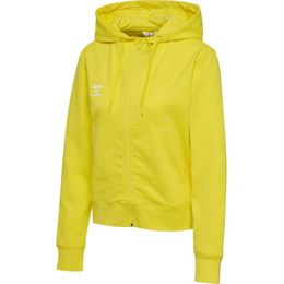Hummel Trainingsjacke "Hmlgo 2.0 Zip Hoodie Woman" in Gelb | Gr.: S