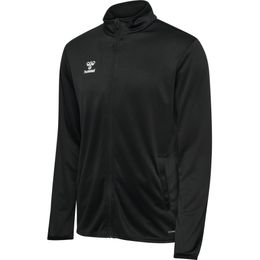 Hummel Trainingsjacke "Hmlessential Track Jacket" in Schwarz | Gr.: M