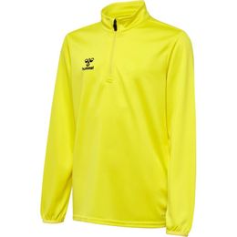 Hummel Kinder Trainingsjacke "Hmlessential Half-Zip Kids" in Gelb | Gr.: 140