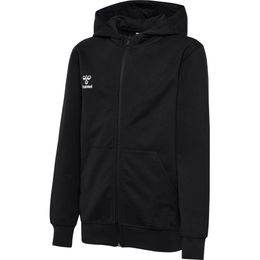 Hummel Kinder Trainingsjacke "Hmlgo 2.0 Zip Hoodie Kids" in Schwarz | Gr.: 116