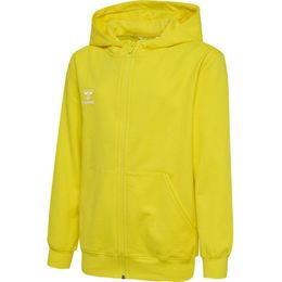 Hummel Kinder Trainingsjacke "Hmlgo 2.0 Zip Hoodie Kids" in Gelb | Gr.: 152