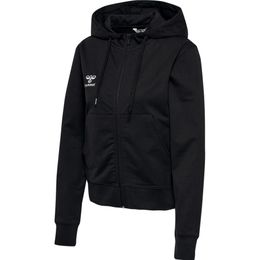 Hummel Trainingsjacke "Hmlgo 2.0 Zip Hoodie Woman" in Schwarz | Gr.: XL
