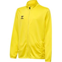 Hummel Kinder Trainingsjacke "Hmlessential Track Jacket Kids" in Gelb | Gr.: 128