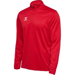 Hummel Trainingsjacke "Hmlessential Half-Zip" in Rot | Gr.: XL