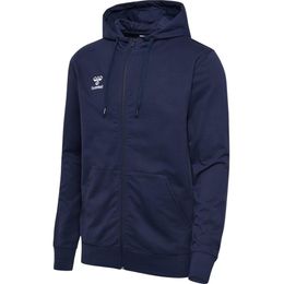 Hummel Trainingsjacke "Hmlgo 2.0 Zip Hoodie" in Blau | Gr.: M