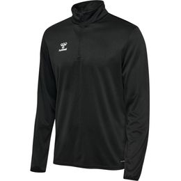 Hummel Trainingsjacke "Hmlessential Half-Zip" in Schwarz | Gr.: S