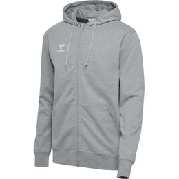 Hummel Trainingsjacke "Hmlgo 2.0 Zip Hoodie" in Grau | Gr.: XL