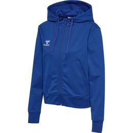 Hummel Trainingsjacke "Hmlgo 2.0 Zip Hoodie Woman" in Blau | Gr.: S