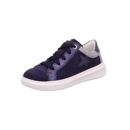 Superfit Leder-Sneakers "Cosmo" in Dunkelblau | Gr.: 27