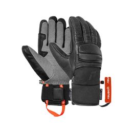 Skihandschuhe Reusch "Alpine Master", Damen, Gr. 10.5, schwarz, 50% Ziegenleder, 45% Polyester, 5% Polyurethan, unifarben, Handschuhe, mit winddichter und atmungsaktiver Funktion