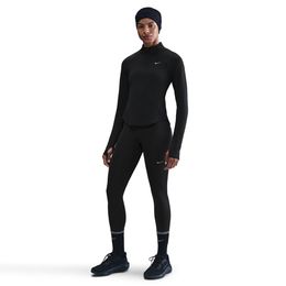 Nike Tempo Swoosh Half Zip Long Sleeve Shirt Bekleidung Damen schwarz