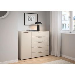 LeGer Home by Lena Gercke Kommode »Kommode Sideboard Schubladen Türenkommode SERINA eleganter Eyecatcher« mit 5 Schubkästen und 1 Tür sowie...