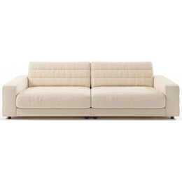 3C CANDY Big-Sofa »Stripes Megasofa, tolle Verarbeitungsdetails, bequem, Breite 296cm« Lose Rückenkissen, mit feiner Quersteppung natur