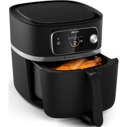 Philips Heißluftfritteuse »HD9880/90 Airfryer XXL, 8, 3 l« 2000 W mit WiFi Konnektivität, 50 AutoCook Programmen und Warmhaltefunktion schwarz