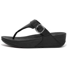 fitflop Dianette »LULU«, Sandale, Keilsandale mit weichem Zehensteg schwarz 38 38 Klassischer Zehentrenner mit verstellbarer Schnalle