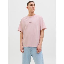 Jack & Jones JACK & JONES Print-Shirt »JORTAVIRA POSTER TEE SS CREW NECK« mit Backprint Tickled Pink S S T-Shirt von Jack & Jones