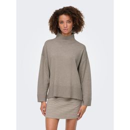 Only Damen Only Stehkragenpullover &raquo;ONLCOCO LIFE LS HIGH NECK CC KNT&laquo; braun M