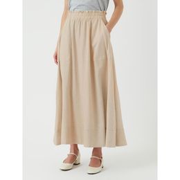 Y.A.S Maxirock »YASFLAXY HW ANKLE SKIRT NOOS« Birch 40 40 Langer Rock von YAS