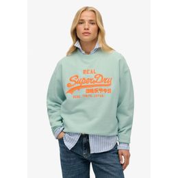 Superdry Sweatshirt »VL NEON LOOSE CREW« Harbour Grey XS XS Sweater von Superdry
