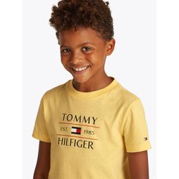 Tommy Hilfiger T-Shirt »TOMMY FLAG HILFIGER REG TEE SS«, mit großem Logo Citronella 7 (122) 7 (122) T-Shirt von Tommy Hilfiger