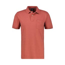 Lerros Poloshirt mit Logo Stickerei earth red L L Poloshirt von Lerros