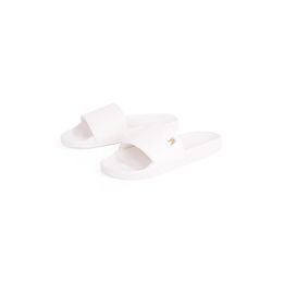 Tommy Hilfiger Pantolette &raquo;TH MONOGRAM POOLSIDE&laquo;, Bequemschuh, Sommerschuh, Schlupfschuh mit TH-Schmuckelement wei&szlig; 37 37 Sommerliche Pantolette...