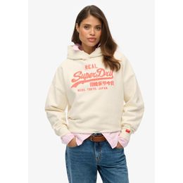 Superdry Kapuzensweatshirt »VL NEON RELAXED HOOD« Cream XL XL Cooler Hoodie von Superdry