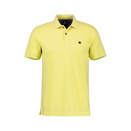 Lerros Kurzarmshirt mit Logostickerei auf der Brust faded yellow XL XL Poloshirt von Lerros