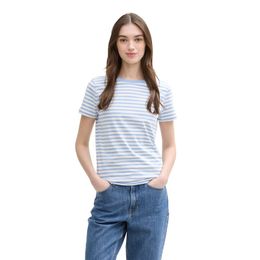 Tom Tailor Denim T-Shirt geringelt white light blue stripe XXL (44) XXL (44) T-Shirt von Tom Tailor Denim