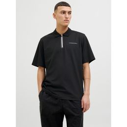 Jack & Jones JACK & JONES Poloshirt »JCOFUSION PIQUE POLO SS SN« Black L L Polo mit Knopfleiste von Jack & Jones