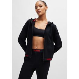 HUGO UNDERWEAR Sweatjacke »SPORTY LOGO_JACKET« mit Kordel Black 001 L L Sweatjacke von HUGO Underwear