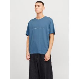 Jack & Jones JACK & JONES Rundhalsshirt »JJESTAR mit Pigmentprint und Baumwollgefühl« mit Pigmentprint Oceanview M M Herren-T-Shirt von Jack & Jones